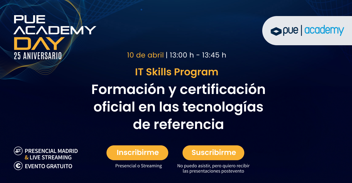 Formación y certificación oficial en las tecnologías de referencia ...